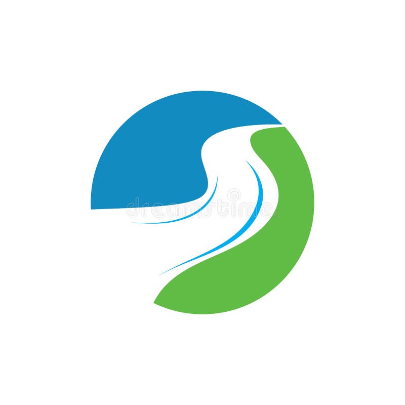 River Icon Vector Illustration Design Logo Stock Vector - Illustration ...
