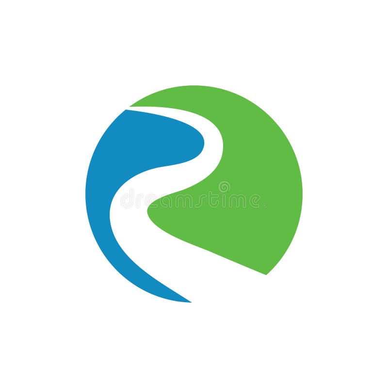 River Icon Vector Illustration Design Logo Stock Vector - Illustration ...