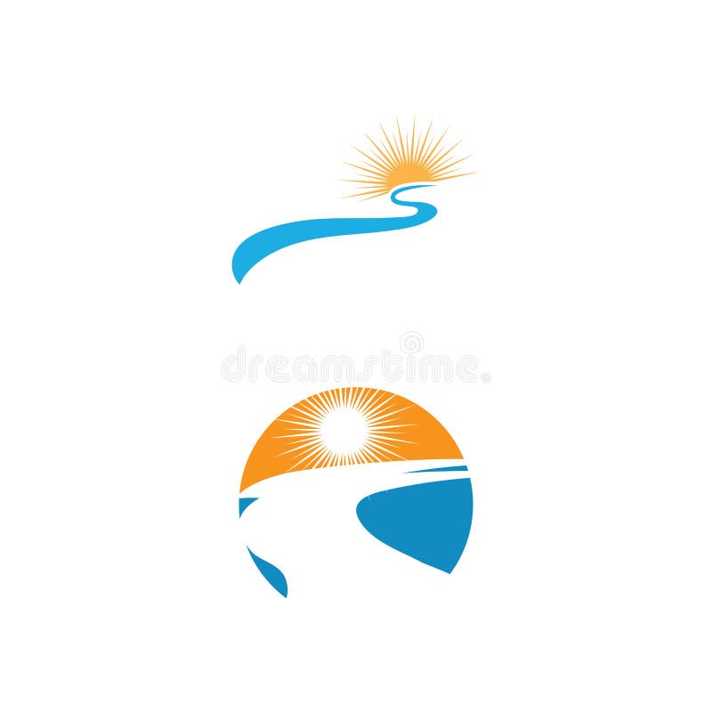River Icon Vector Illustration Design Logo Stock Vector - Illustration ...