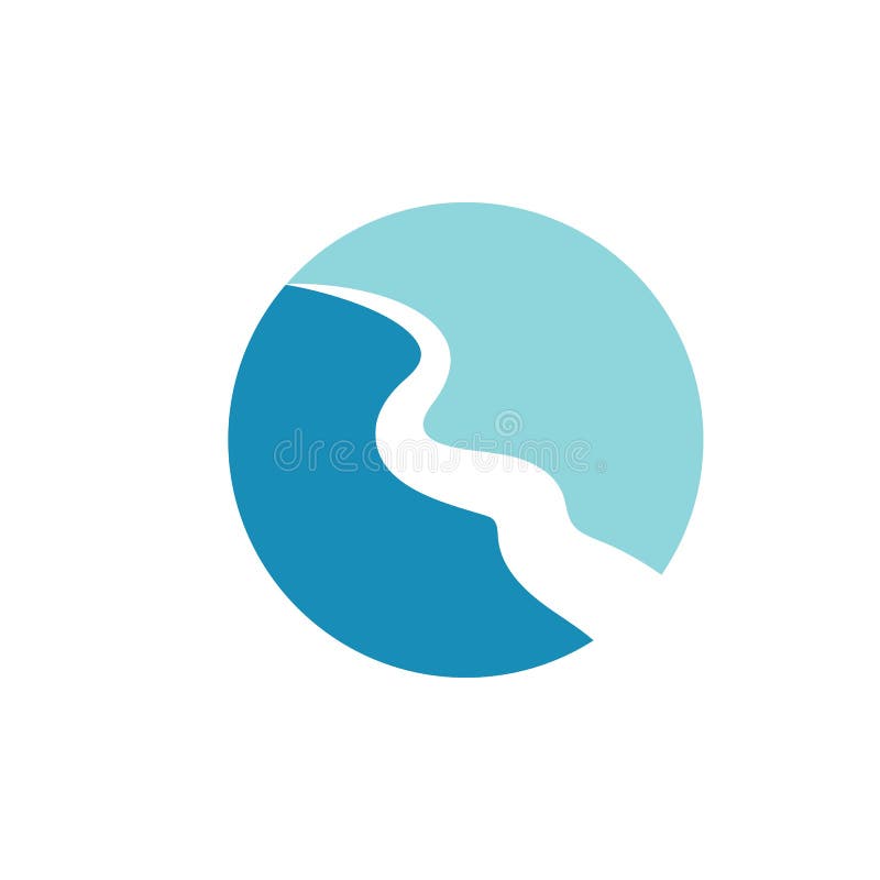 River Icon Vector Illustration Design Stock Vector - Illustration of ...