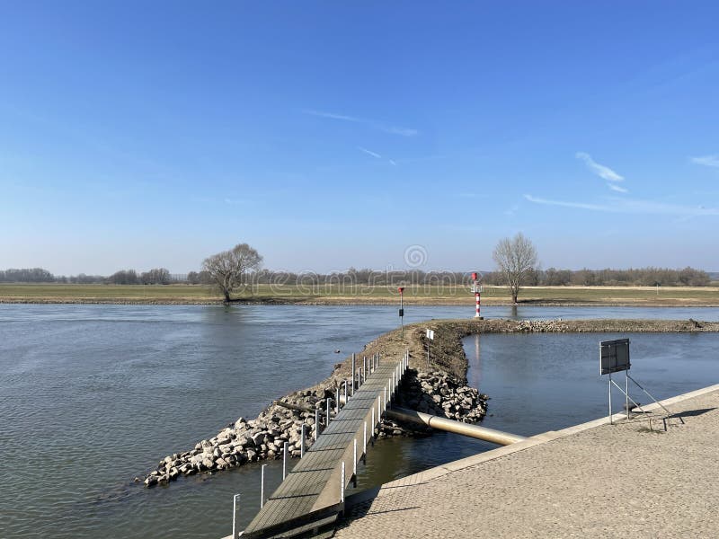 The River IJssel Around Doesburg Stock Image - Image of gelderland ...