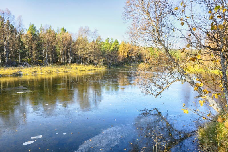 River Inna, Norway stock photo. Image of fall, nature - 161341880
