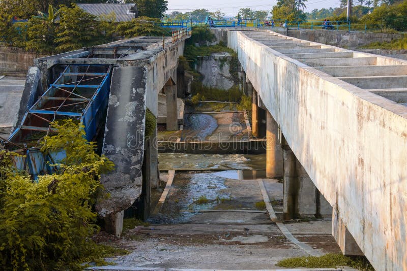 River Irrigation Bridges Built on Rivers Stock Photo - Image of ...