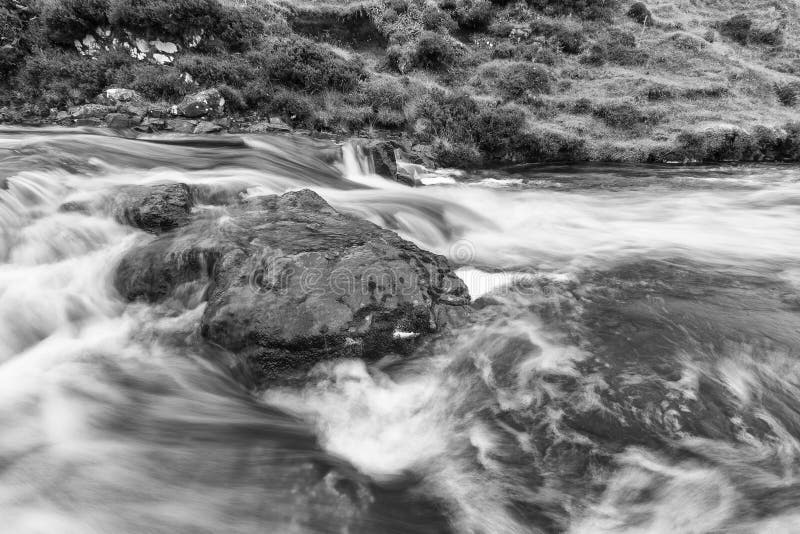 River in Isle of Skye, Scotland, Flowing Over Rapids with Rocks ...