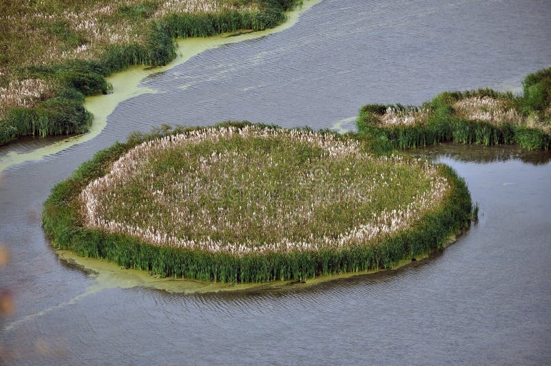 River islet and landscape stock photo. Image of yellow - 127344188
