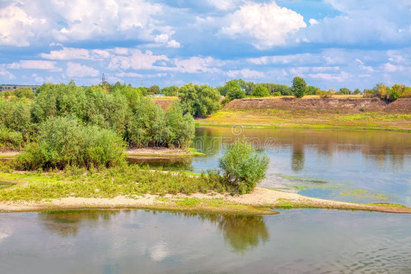 River islets stock photo. Image of river, morning, destination - 189443936