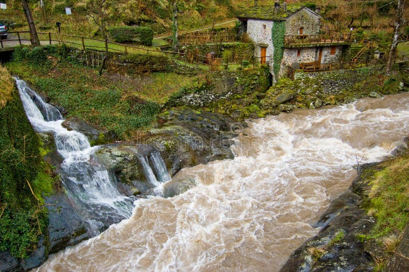 The River and Its Tributary after a Storm Stock Image - Image of rapids ...