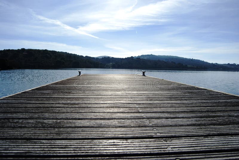 River jetty stock photo. Image of morning, harmony, pier - 18289868