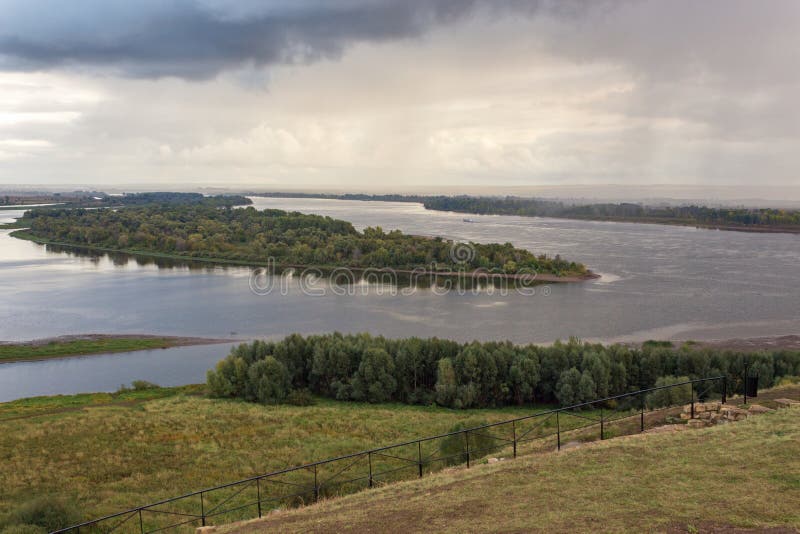 The river Kama stock image. Image of russia, views, tourism - 90259309