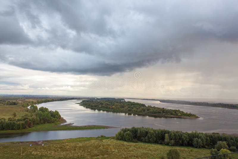 The river Kama stock image. Image of russia, views, tourism - 90259309