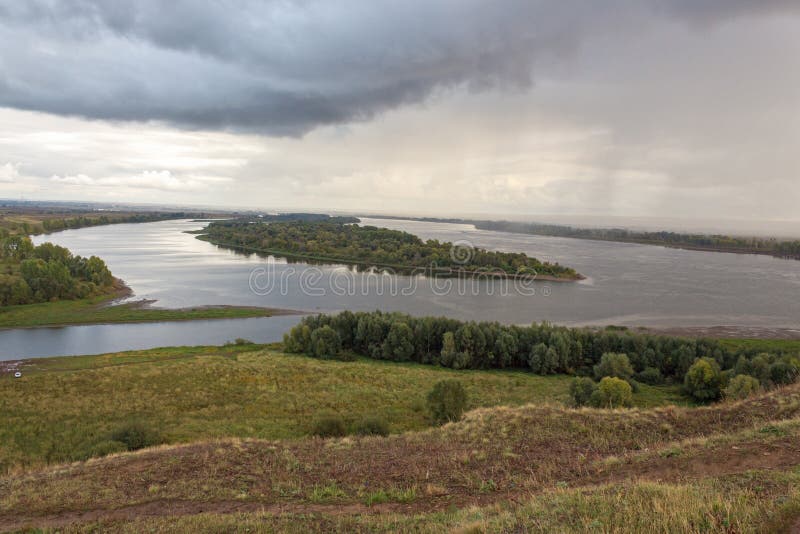 The river Kama stock photo. Image of elabuga, russia - 90259268