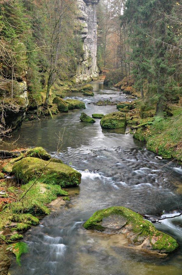 River Kamenice stock image. Image of nature, river, long - 35176187