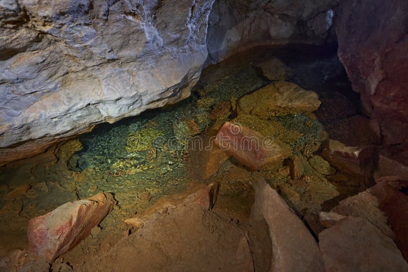 River from a Karst Spring in the Mountains Stock Photo - Image of creek ...