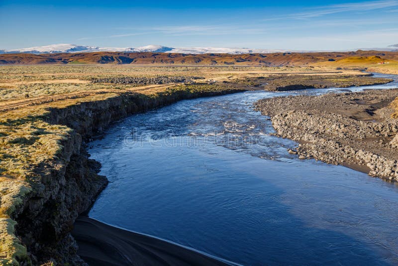 River in Katla Geopark, Iceland Stock Image - Image of katla, flow ...