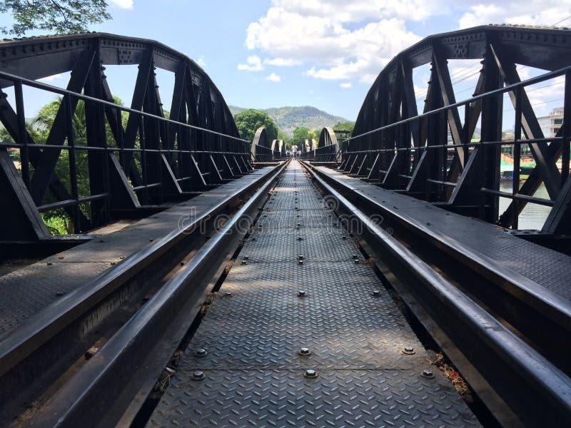 River kaw train bridge stock image. Image of river, kanchanaburi - 85209967