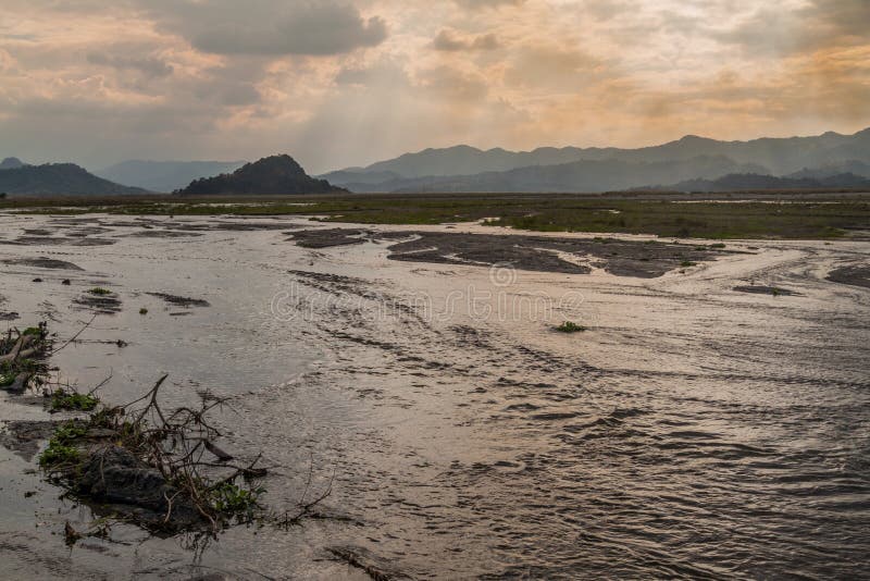 Lahar Mudflow of Pinatubo Volcano, Philippin Stock Photo - Image of ...