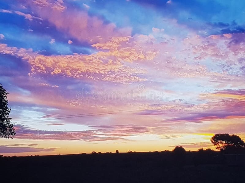 River Land South Australia Sun Set Adelaide Stock Photo - Image of ...
