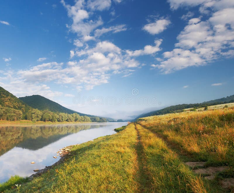 River landscape stock image. Image of panorama, fresh - 243174903