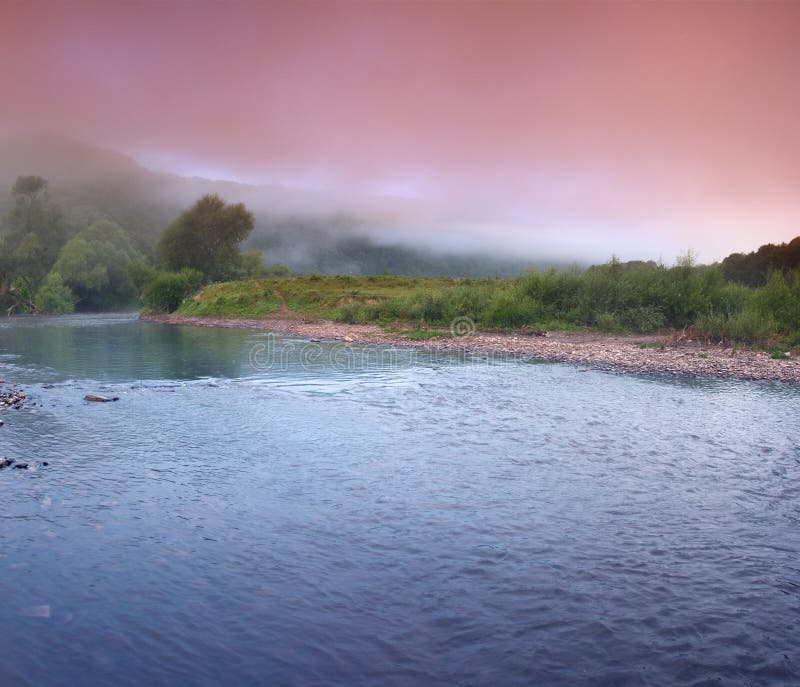 River landscape stock image. Image of panorama, beautiful - 243175101