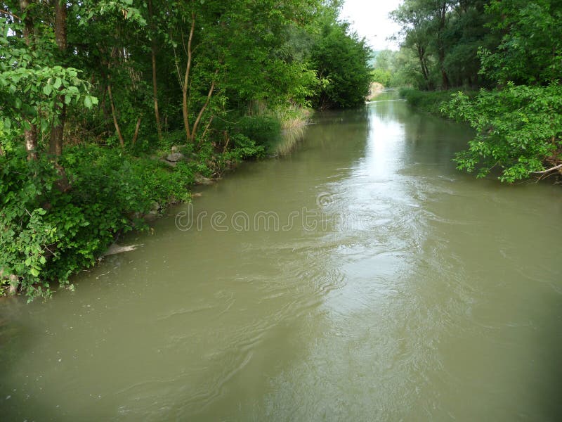 River landscape stock image. Image of muddy, water, alluvial - 270284875