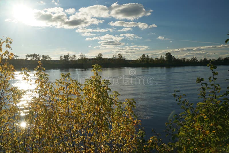 River stock image. Image of sunrise, summer, sunset, boat - 67411485