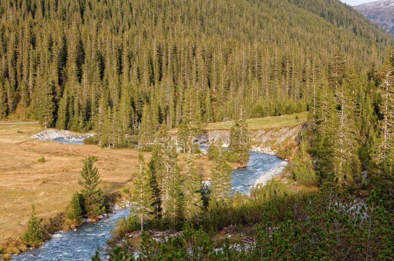 River Lech in Upper Lechtal Valley Stock Image - Image of sunny, scenic ...