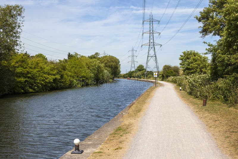 The River Lee in London stock image. Image of cable - 138577615
