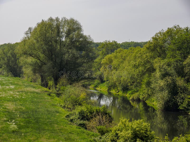 The river lippe in germany stock photo. Image of travel - 182176962