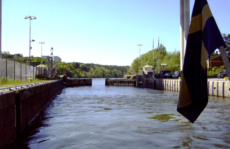River lock stock image. Image of sweden, travel, canal - 83036919