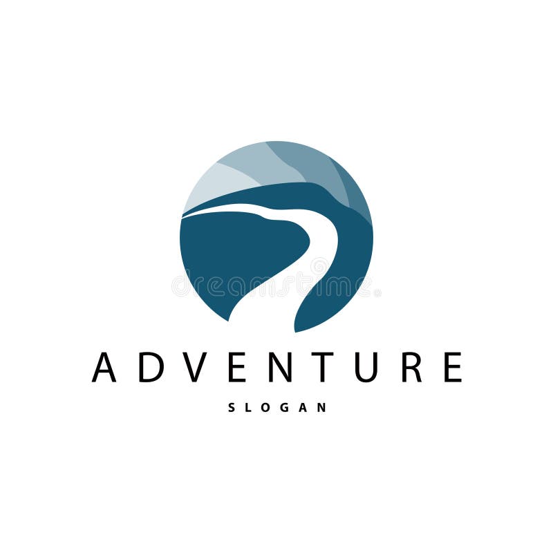 River Logo, Creeks, Simple Silhouette Inspiration Design River Flow ...