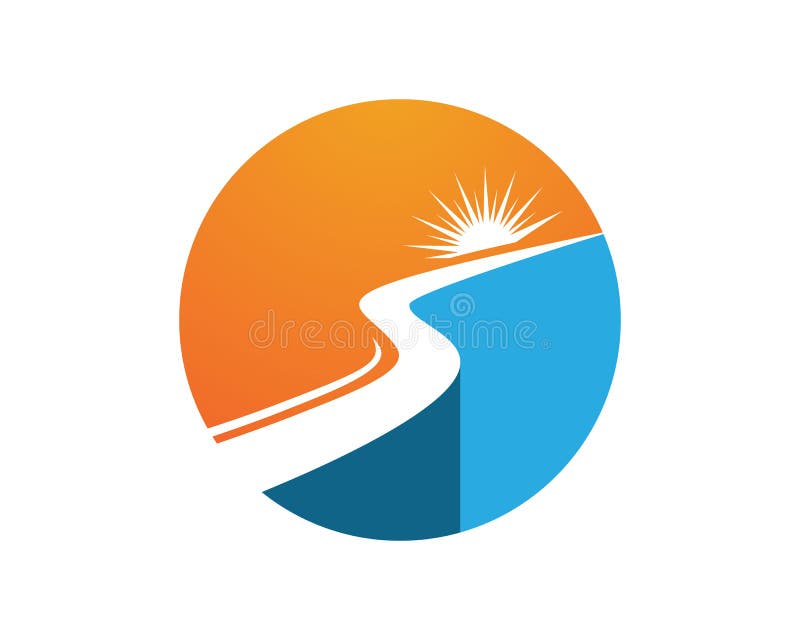 River and Sun Symbols Logo Template Icons Stock Vector - Illustration ... River and Sun Symbols Logo Template Icons Stock Vector - Illustration ...