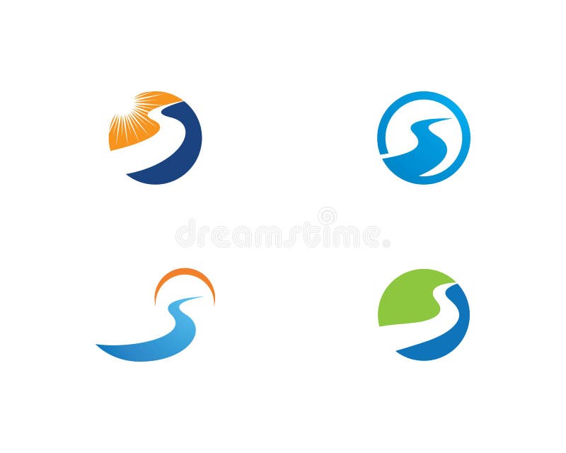 River Logo stock vector. Illustration of mountain, flow - 126982682
