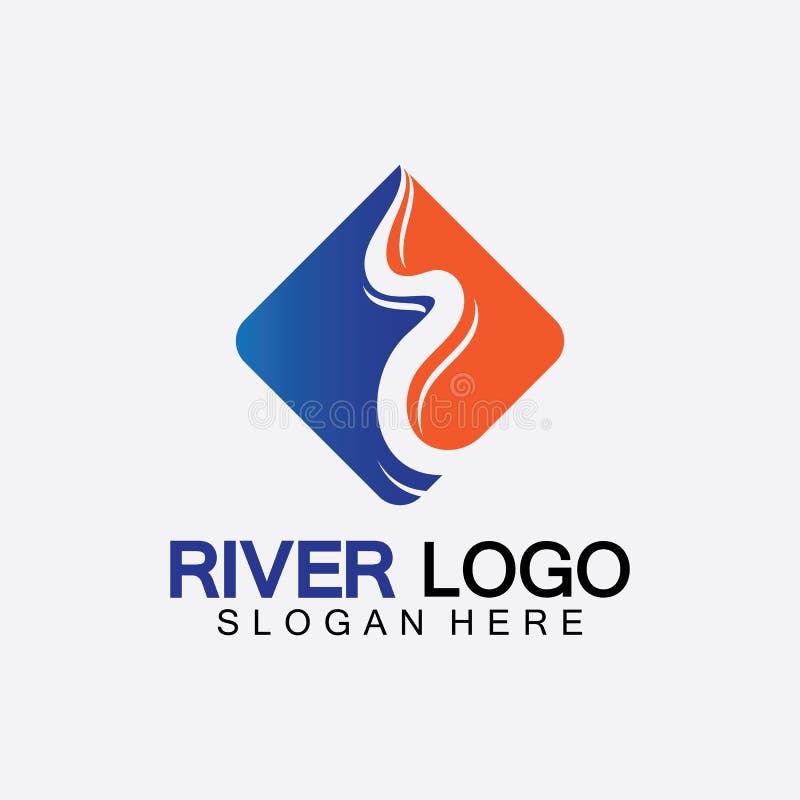 River Logo Vector Icon Illustration Design Template Stock Vector ...