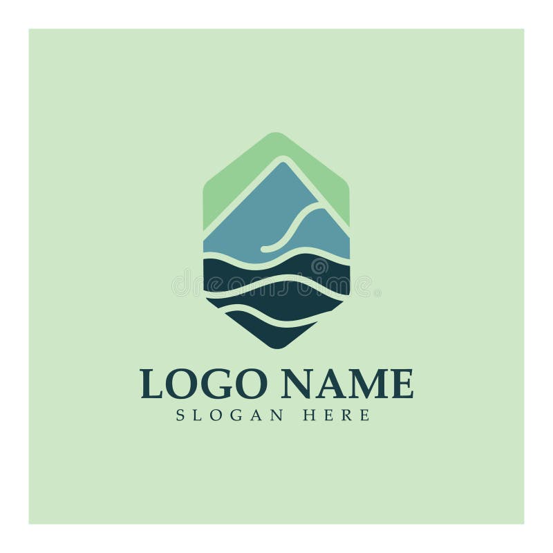 River Logo Vector Icon Illustration Design Template Stock Vector ...