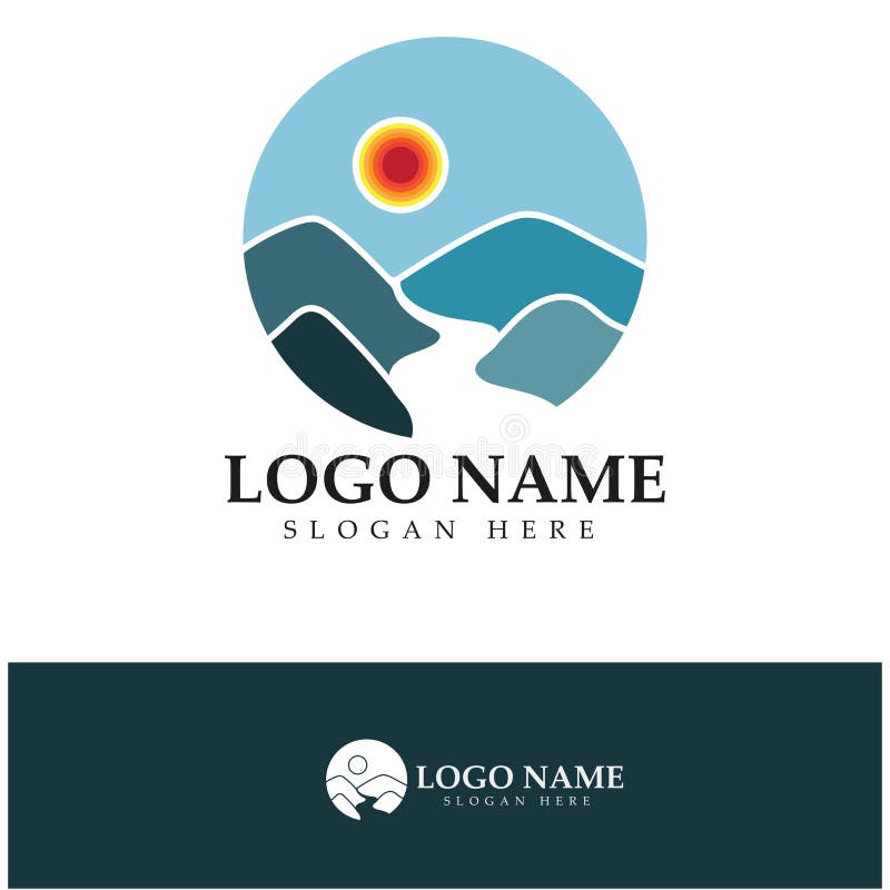 River Logo Vector Icon Illustration Design Template Stock Vector ...