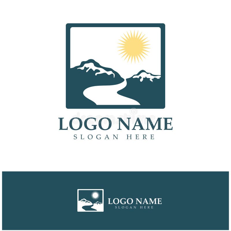 River Logo Vector Icon Illustration Design Template Stock Vector ...
