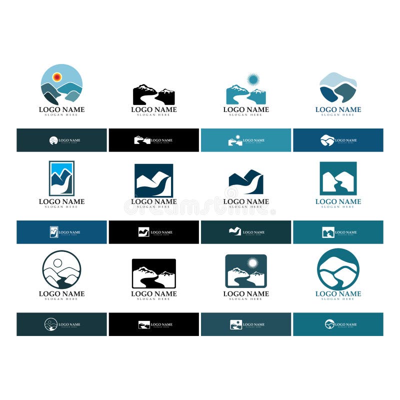 River Logo Vector Icon Illustration Design Template Stock Vector ...