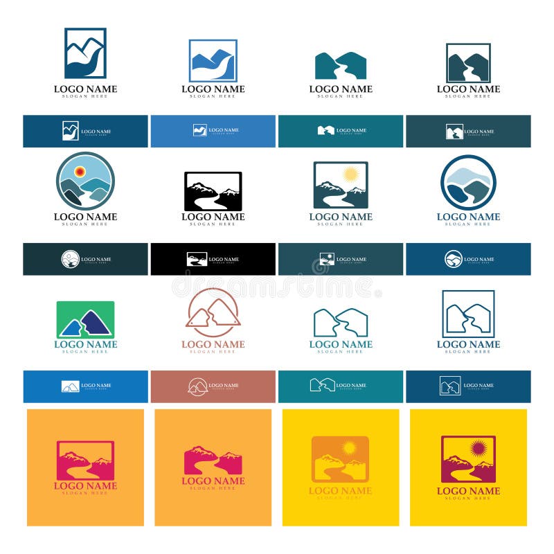 River Logo Vector Icon Illustration Design Template Stock Vector ...