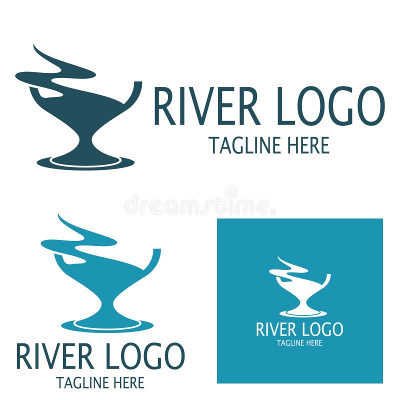 River Logo Vector Icon Illustration Design Template Stock Vector ...