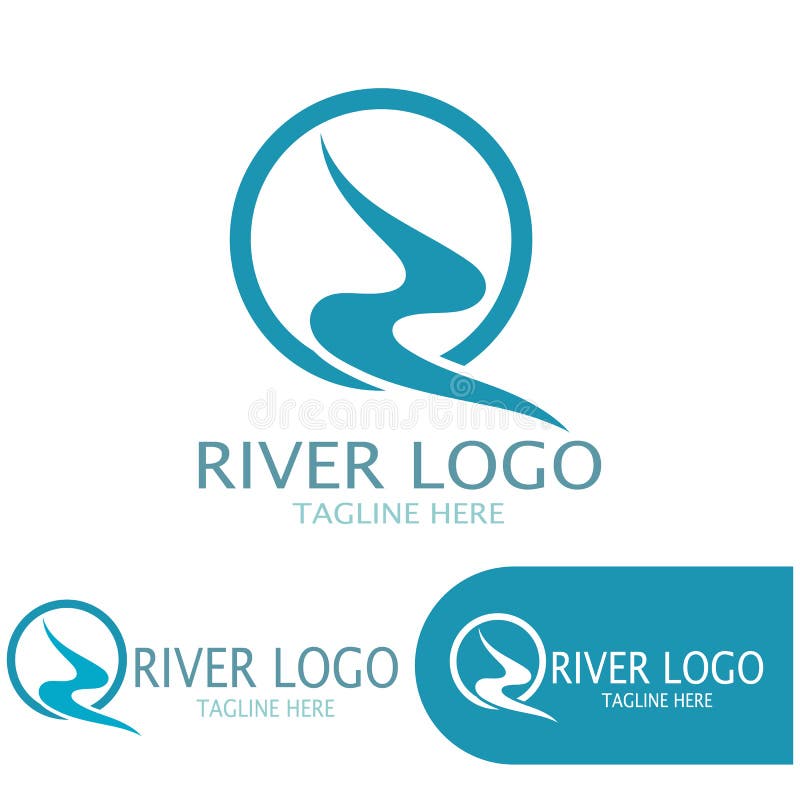 River Logo Vector Icon Illustration Design Template Stock Vector ...