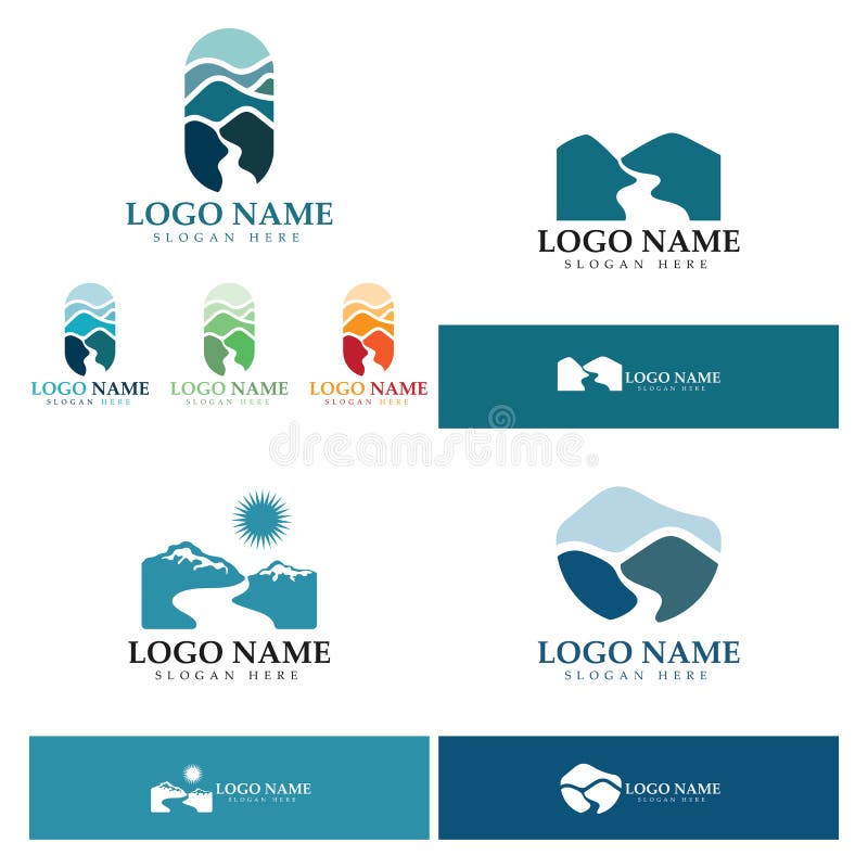 River Logo Vector Icon Illustration Design Template Stock Vector ...