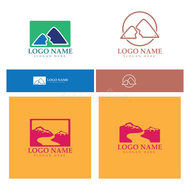 River Logo Vector Icon Illustration Design Template Stock Vector ...