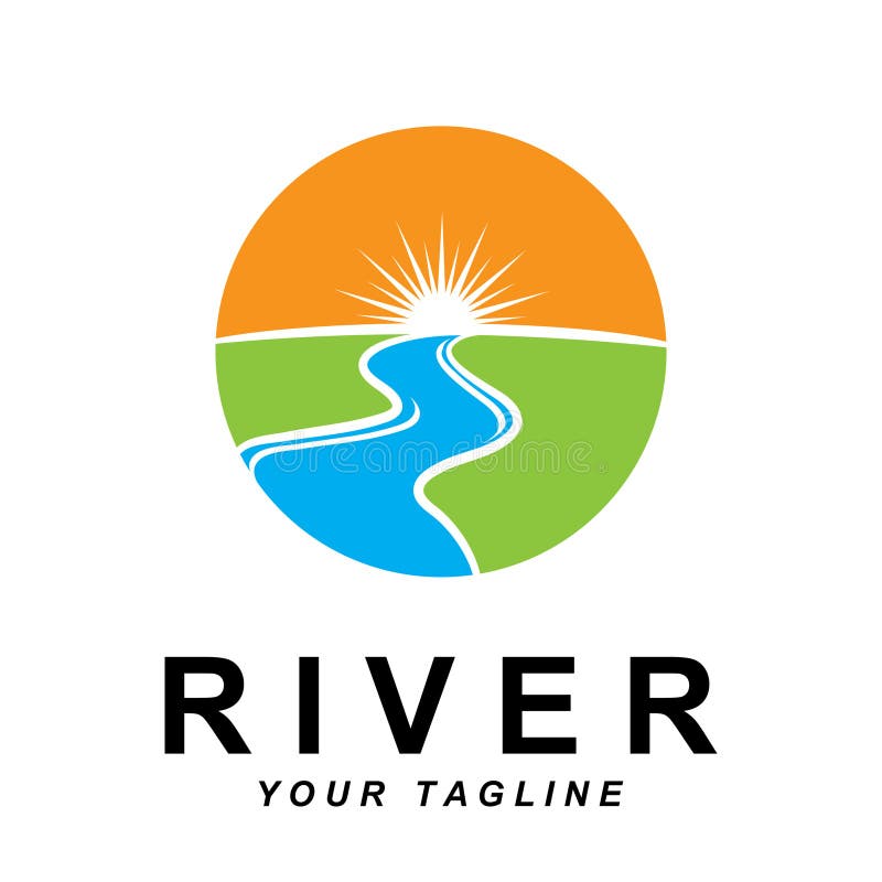 River logo vector stock vector. Illustration of horizon - 278672492