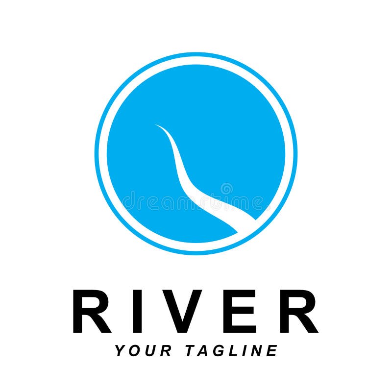River logo vector stock vector. Illustration of horizon - 278672492