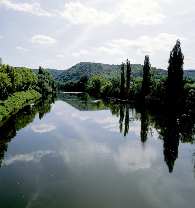 The River Lot Midi Pyrenees France Stock Image - Image of france ...