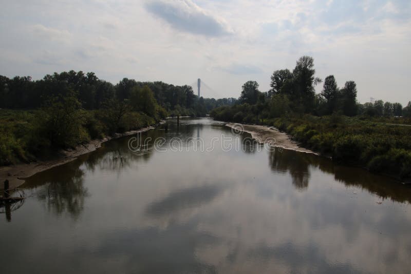 A river with low water stock photo. Image of blue, natural - 148630786