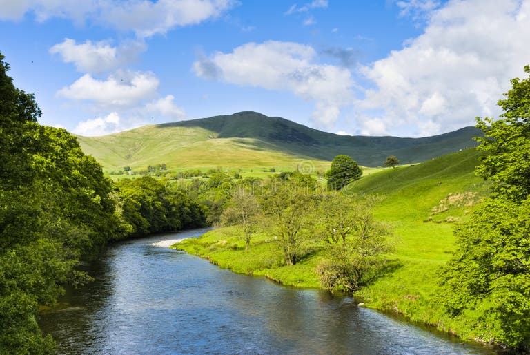 River Lune Scenic stock image. Image of lune, farmland - 19780213