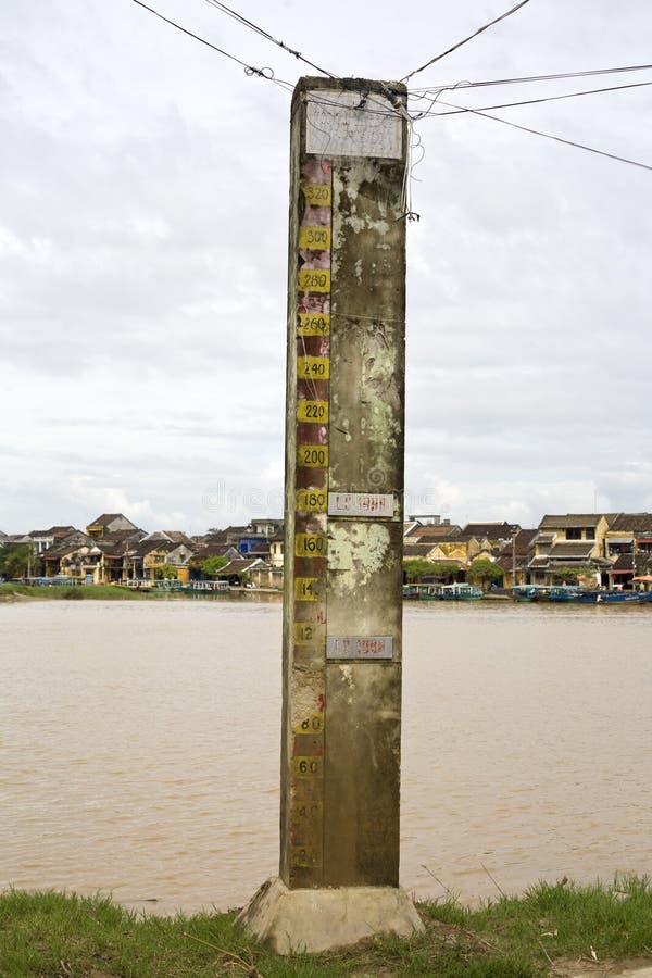 River Marker stock image. Image of marker, sign, decay - 15909515