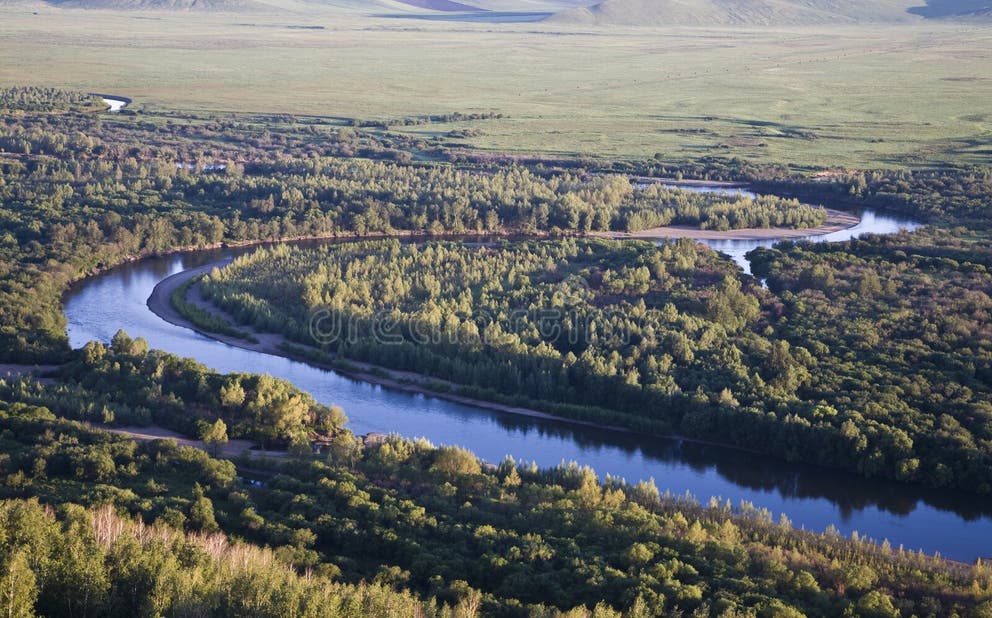 The river through a marsh stock image. Image of swamp - 6948323