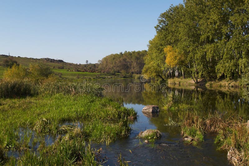 The river and meadow stock photo. Image of highlands, majestic - 8383142